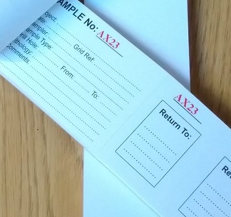 Geological Sample Ticket Books and Tags - Mineral Exploration
